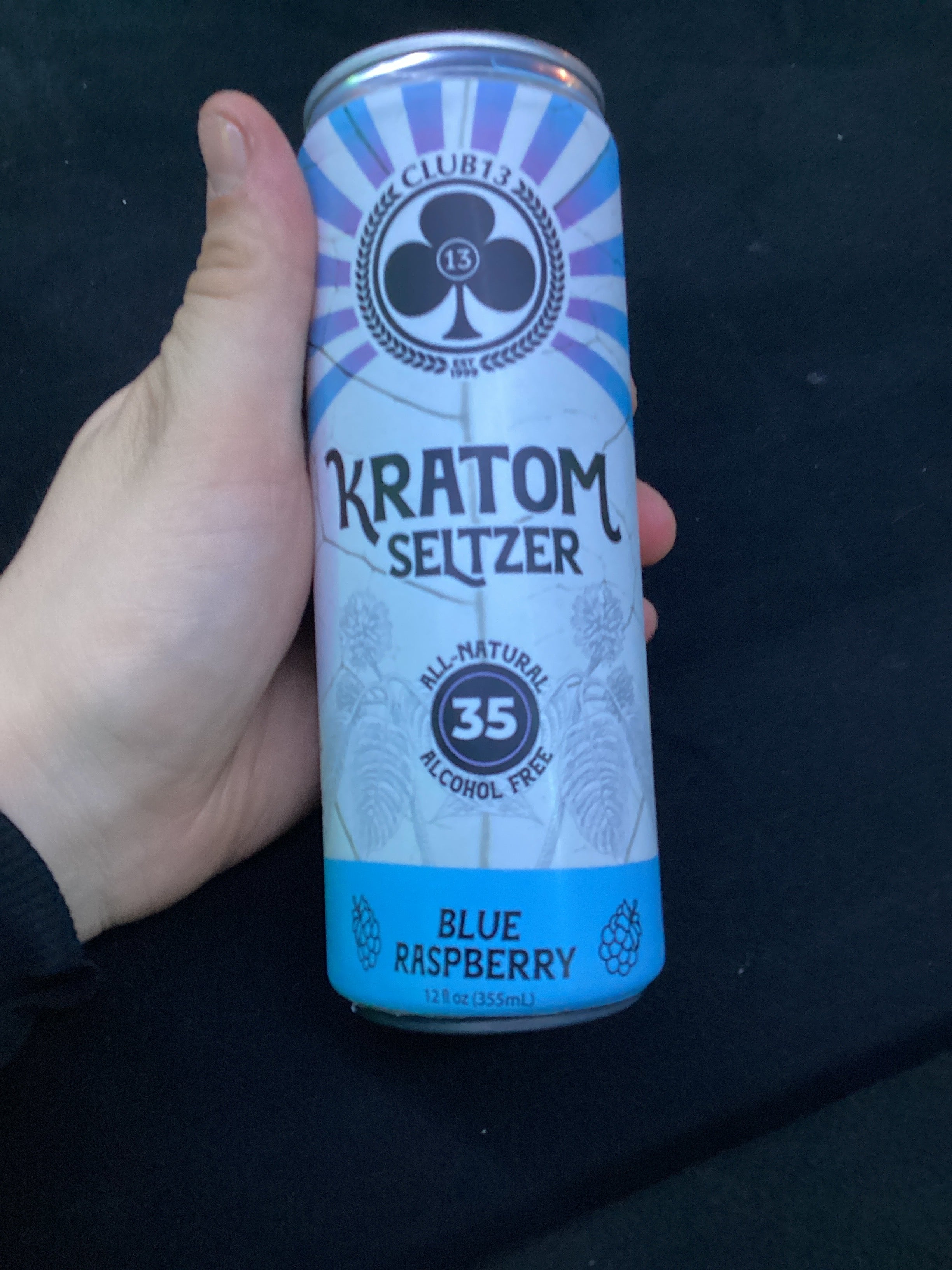 Club 13 kratom seltzer 35mit blue raspberry – Exotic smokes